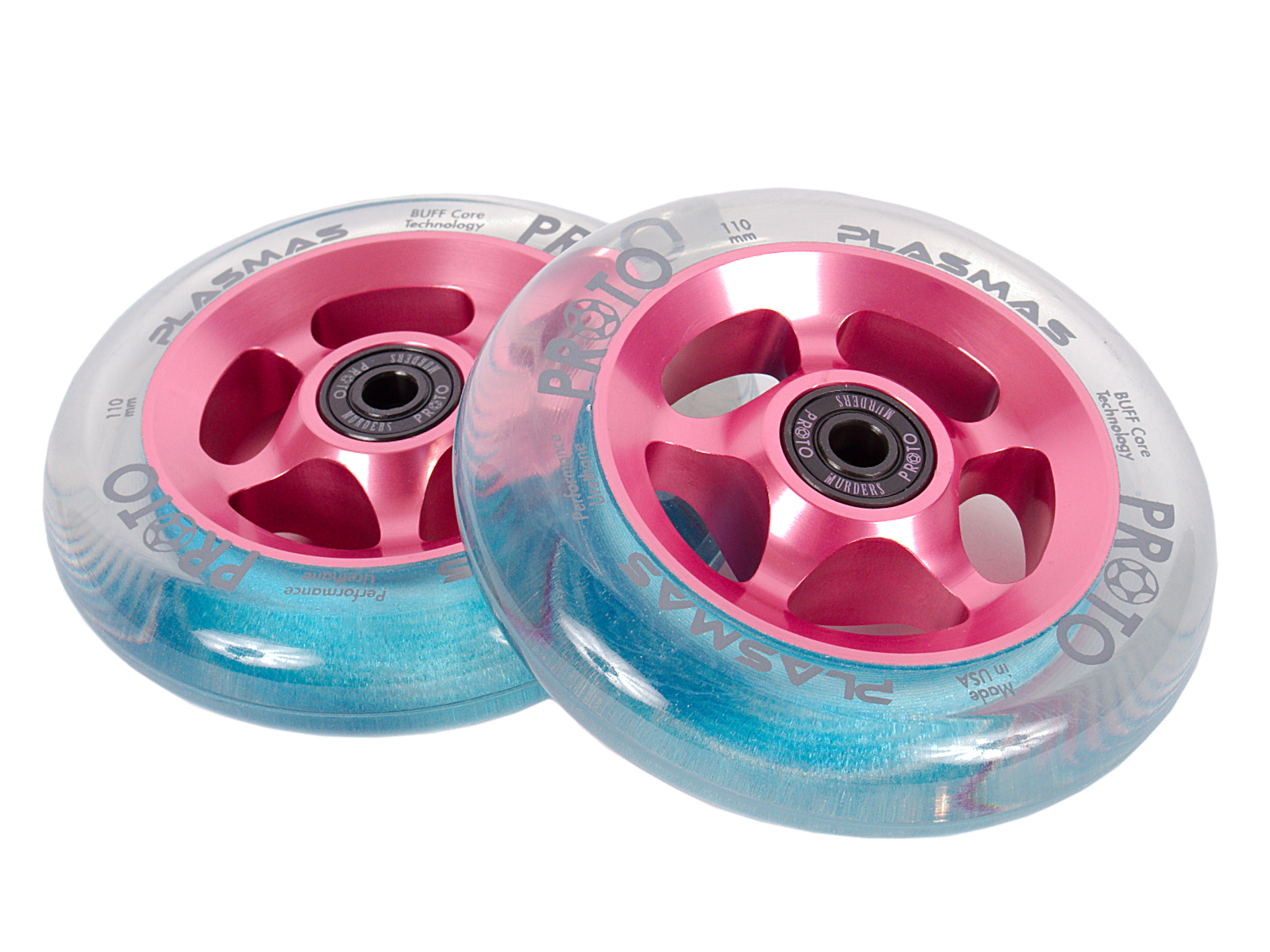 Комплект колёс Proto Plasma Pro Scooter Wheels 2-Pack 110mm Neon Pink